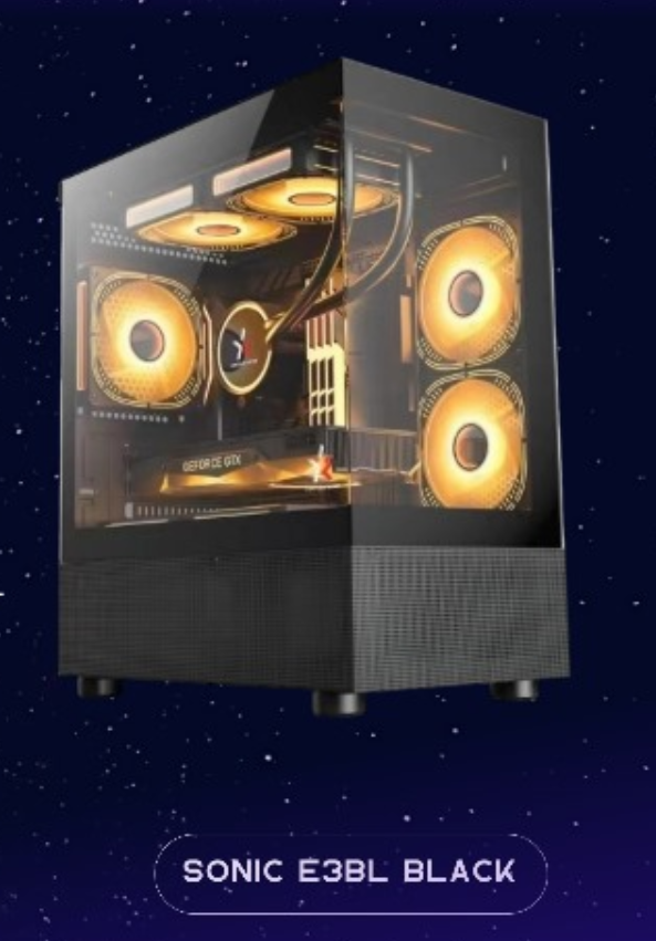 Sonic Casing E3BL 3RGB Fan Black Price in Pakistan – BuyersPK.com