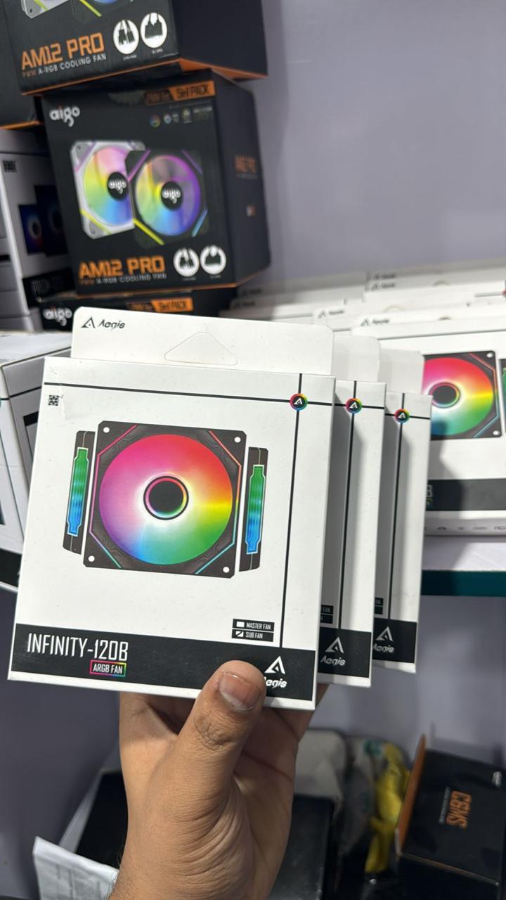 Aegis Case Fans Infinity 120B ARGB Reverse Fan Price in Pakistan ...