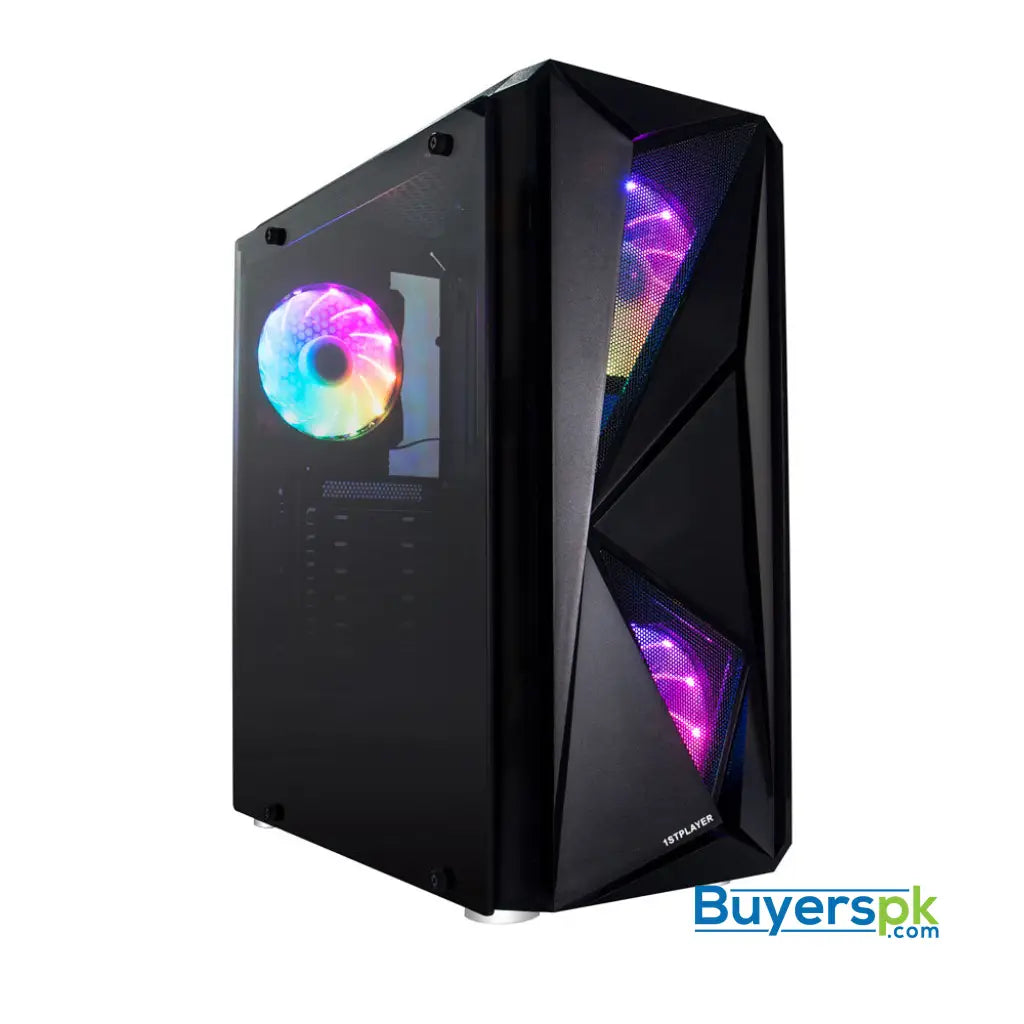 1st Player Casing F4 (black) Firerose Series Atx/matx (with 3 G6-4pin ...