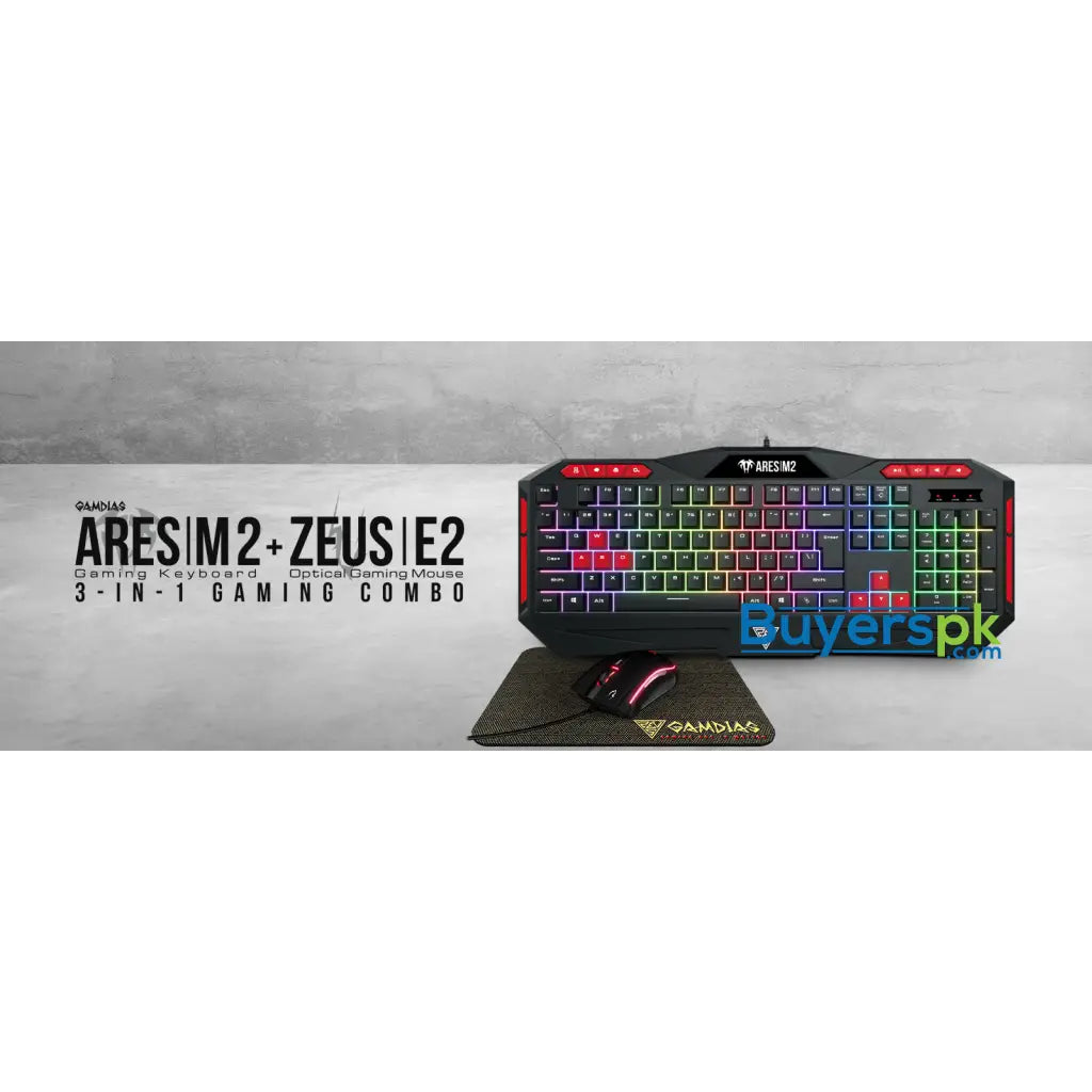 Gamdias ARES M2 Gaming Keyboard Mouse and Mouse Mat Combo Price in ...