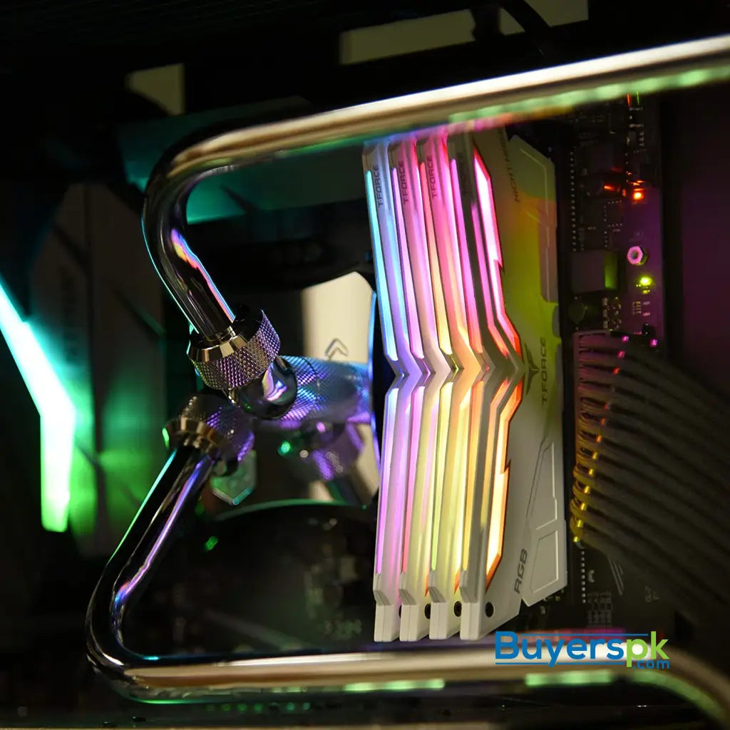 TeamGroup T-Force NightHawk RGB White DDR4 3600MHz 16GB (8GBx2) RAM ...
