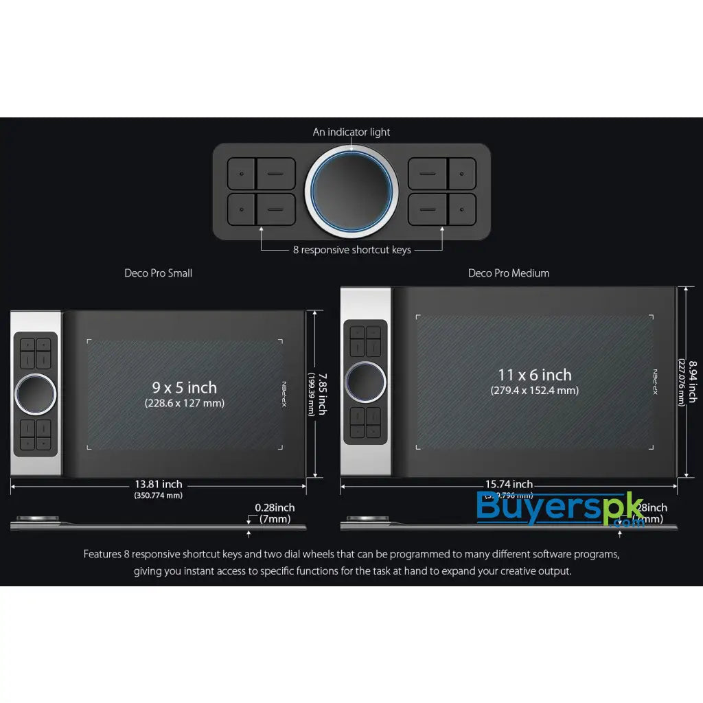 Xp-Pen Deco Pro Small Graphics Drawing Tablet Ultrathin Digital Pen ...